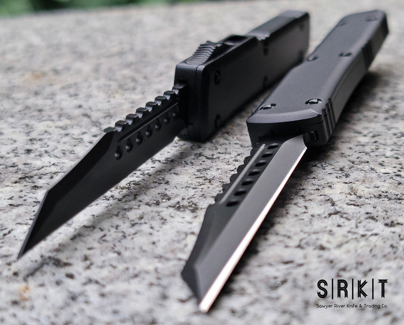 Microtech Signature Series UTX-70 Shadow DLC Warhound All-Black Coated ...