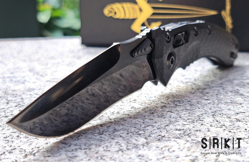 Microtech | Marfione Custom Amphibian RAM-Lok 204-MCK DLC M390 Recurve ...
