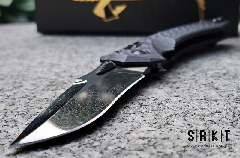 Microtech | Marfione Custom Amphibian RAM-Lok 204-MCK DLC M390 Recurve ...