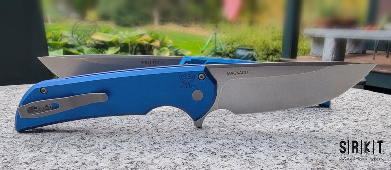 Pro-Tech | Ferrum Forge Mordax Flipper MX101-Blue Stonewash Magnacut ...