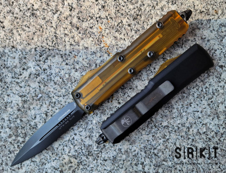 Microtech Signature Series Ultem UTX-85 232-1DLCTULS Black Magnacut D/E ...
