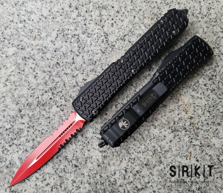 Microtech Signature Series Sith Lord Ultratech 122-2SL Red D/E Combo ...