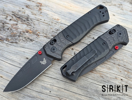 Benchmade PSK AXIS Lock Spring-Assist 3.4” CPM MagnaCut Black G-10 ...