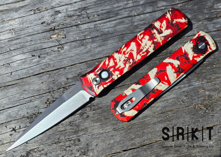 Pro-Tech Knives Godfather Stiletto Auto 921-Satin CTC @ SRKT Satin ...