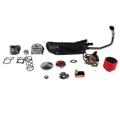 STAGE 2 PERFORMANCE KIT QMB139 50cc UPGRADED TO 72cc aka 80cc - GY6RACING
