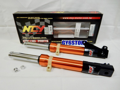 NCY FRONT FORKS SHOCKS (ORANGE ,DISC BRAKE TYPE) HONDA RUCKUS, DIO ...