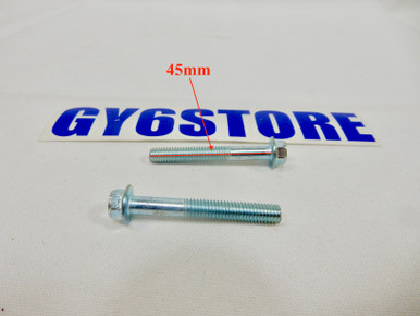 M6 / 6mm x 45mm FLANGE BOLTS *2 PACK* - GY6RACING