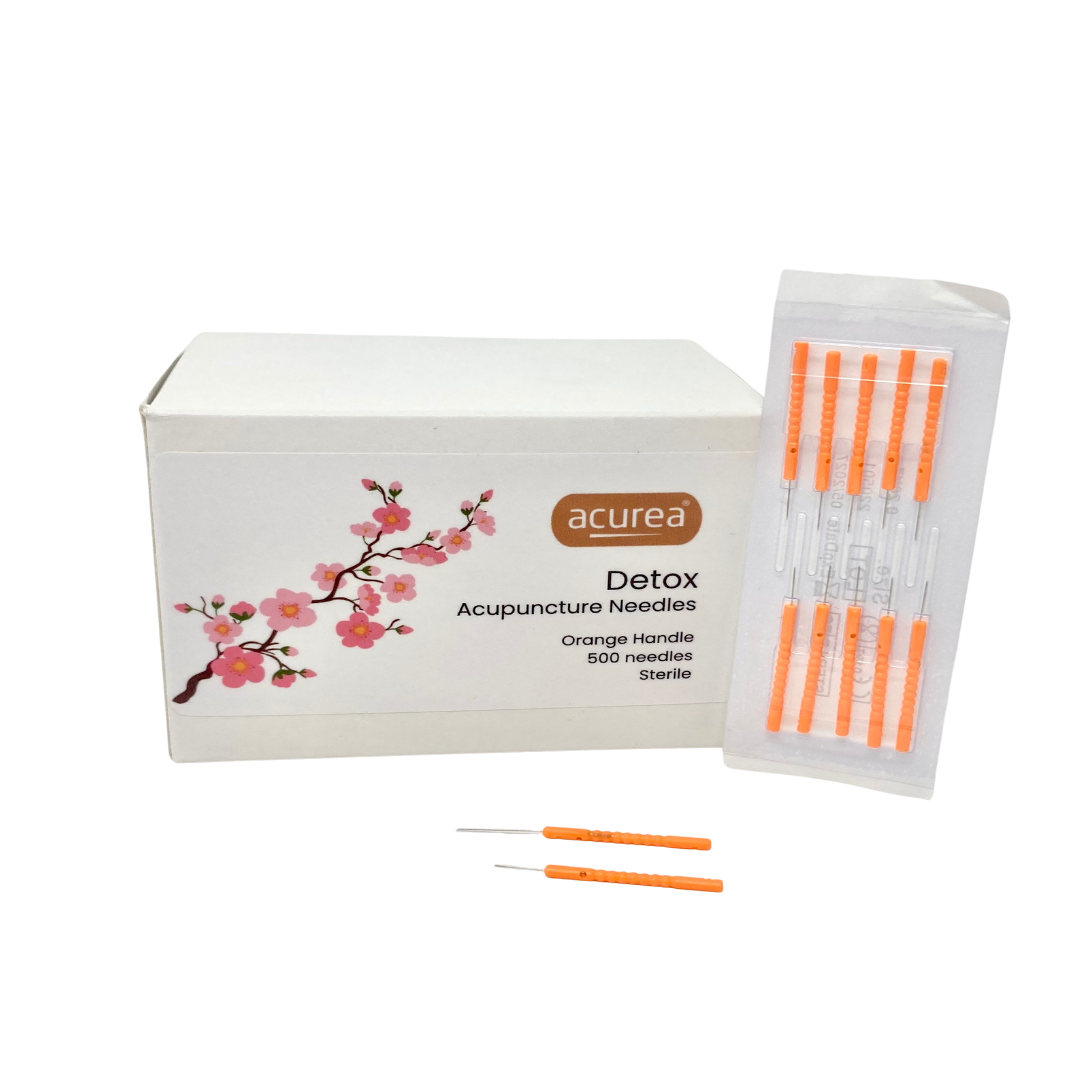 Orange Handle Detox Acupuncture Needles (500 Pcs) | Acurea USA