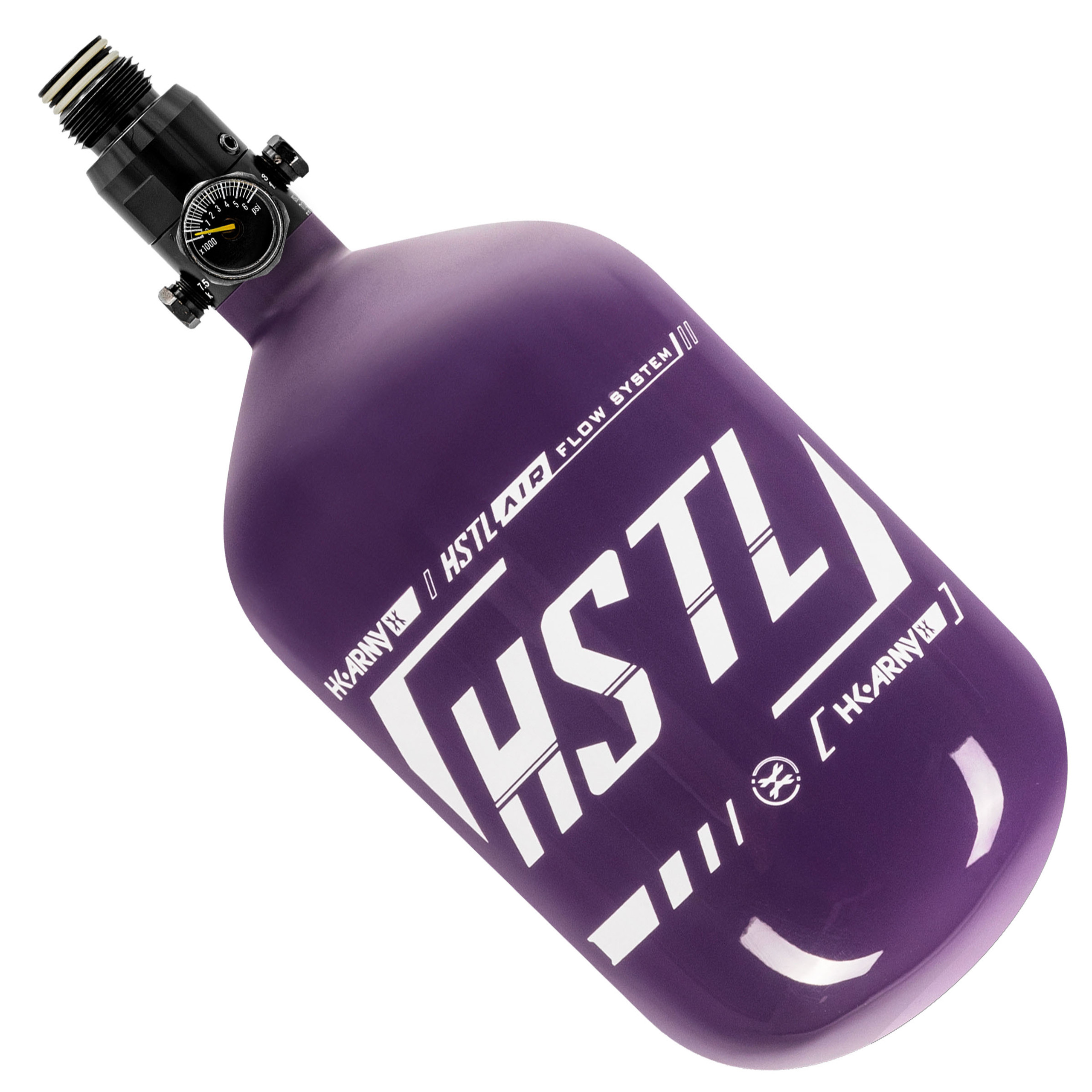 HSTL 68CI / 4500psi Standard Reg Air System - Purple/White | Badlands Paintball Canada