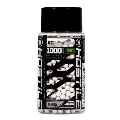 HK Army Hostile Airsoft BIO BB .40G 1000ct White | Badlands
