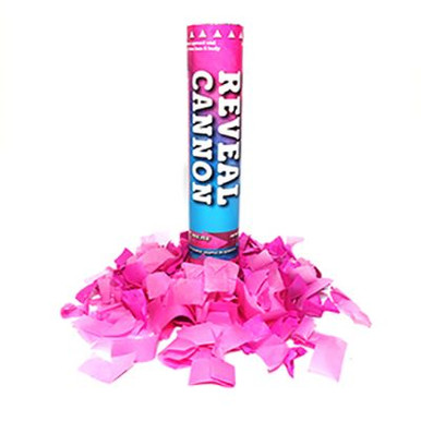 Gender Reveal Confetti Cannon - Pink | Badlands Canada