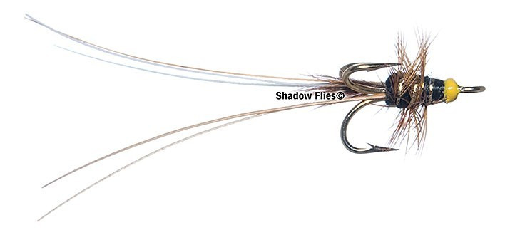 Frances-Black | Straight Eye Treble Hook Salmon Fly