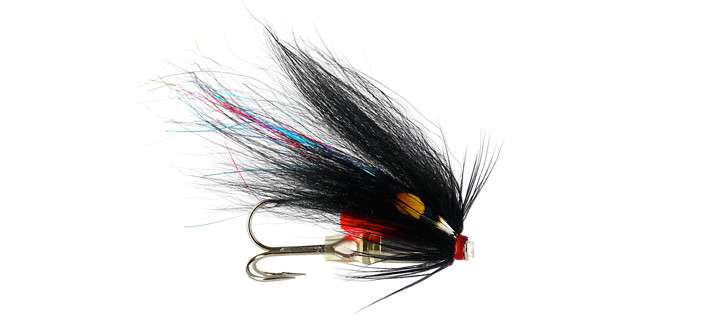 Fat Back Black | Loop Bottle Tube Salmon Fly
