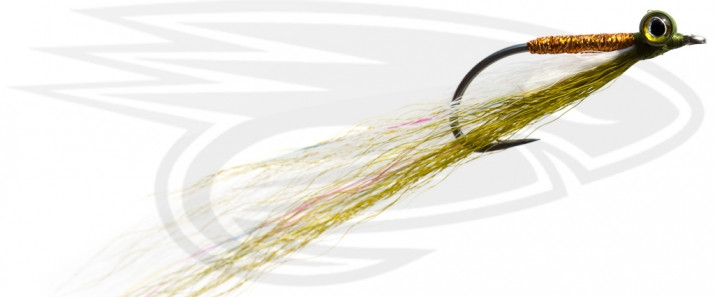 Clouser-Olive & White | Saltwater Bonefish Fly