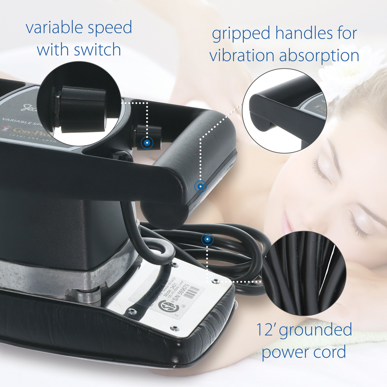 Jeanie Rub® Variable Speed Massager - Oranotech