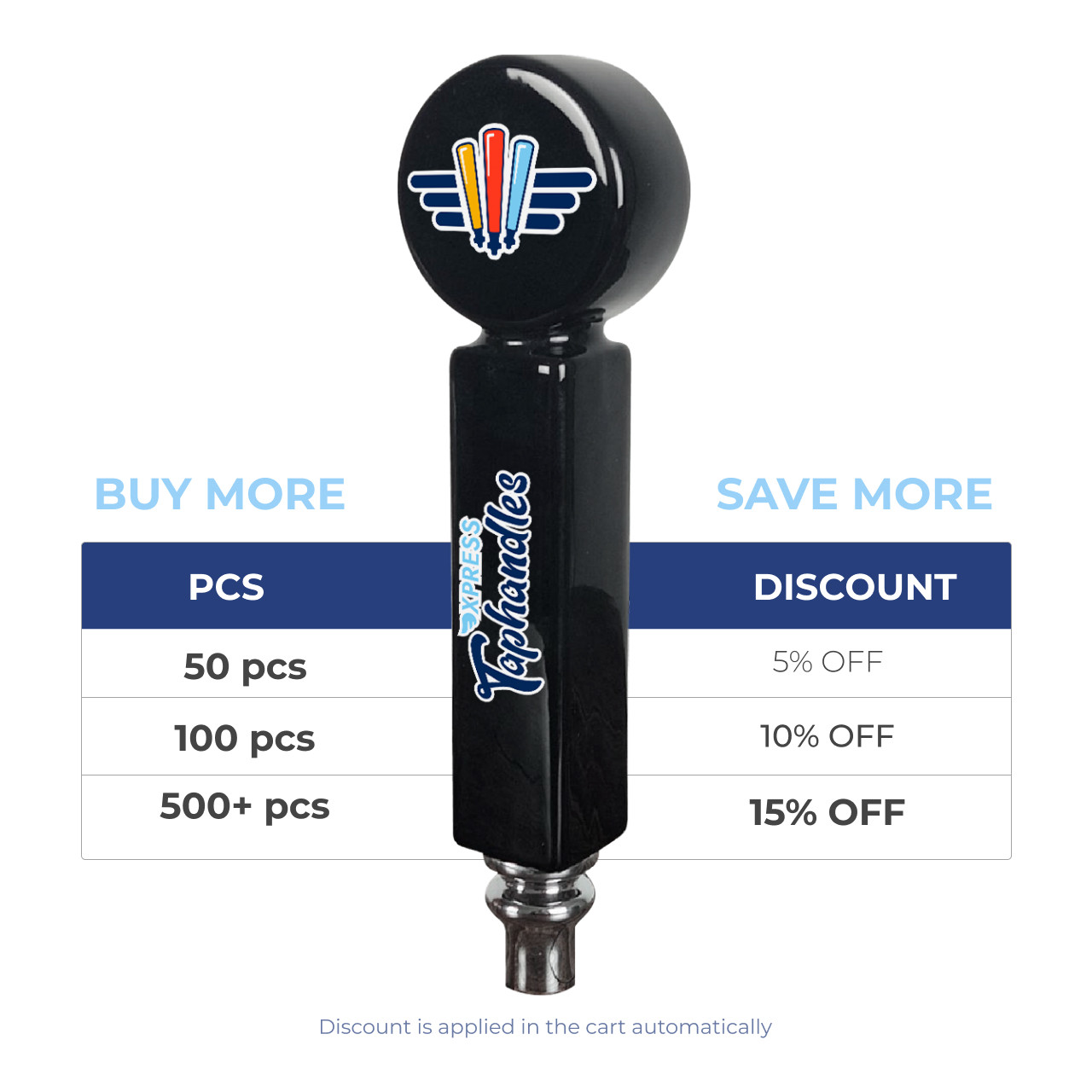 Custom Ceramic Tap Handle - Model A-494 - Xpress Taphandles
