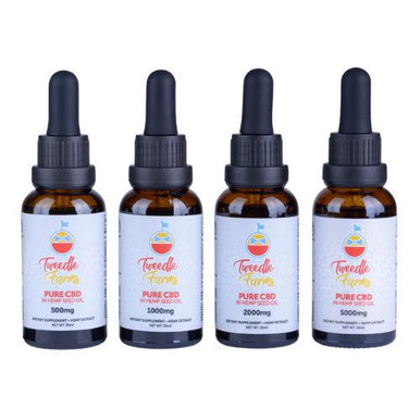 Tweedle Farms Pure CBD in Hemp Seed Oil 39.99