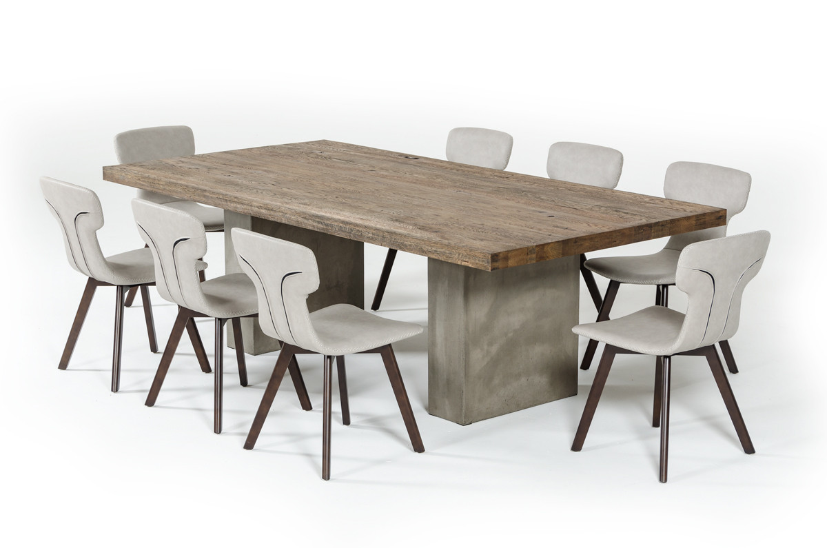 Modrest Renzo Modern Oak & Concrete 79" Dining Table / VGGRRENZO-79 ...