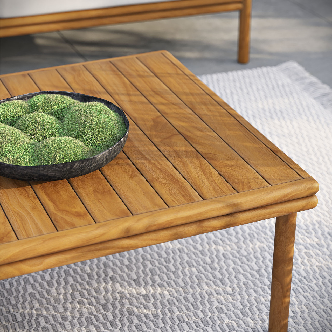 Wren Outdoor Patio Teak Wood Coffee Table / EEI-7010 - GEG COMFORT