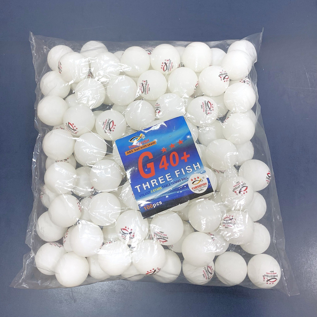 Threefish G40+ Ping Pong Balls 100 pcs