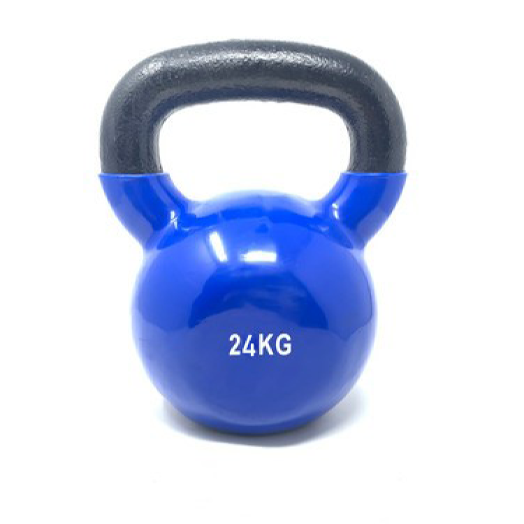 24 kg Vinyl Coated Kettlebell with Iron Handle