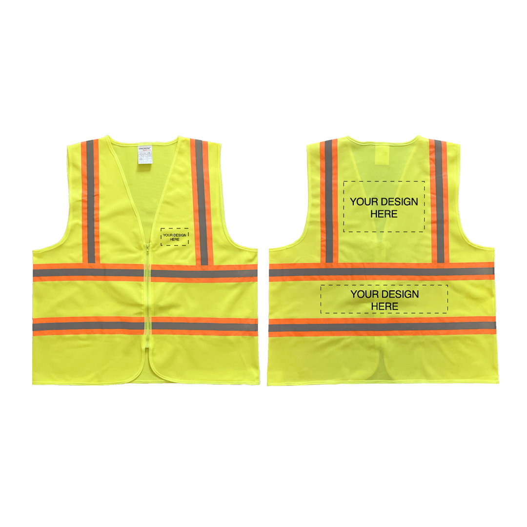 3M Reflective Zip-Up Safety Blank Vest