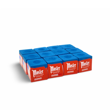 Master Billiard/Pool Cue Chalk, 12 Cubes - Raffi Sport