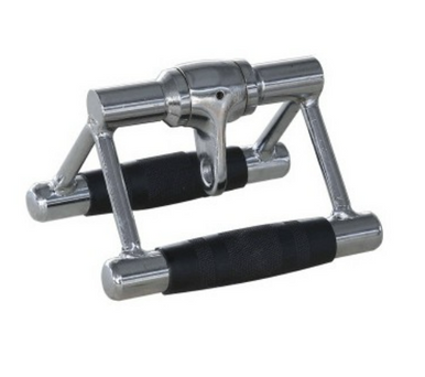 Seated Row Double D Handle with rotational knuckle (14cm)