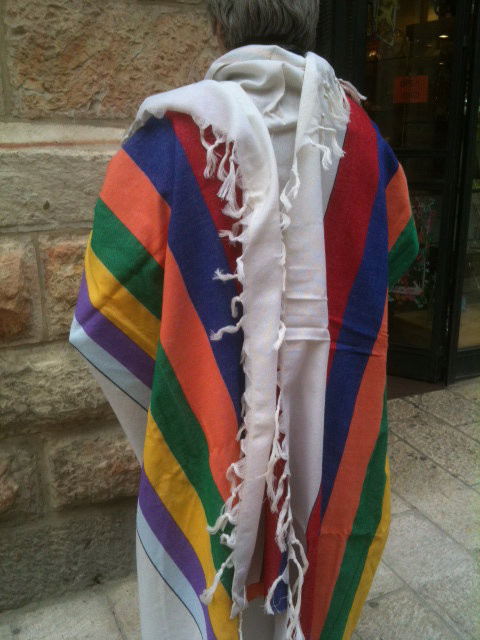 Handwoven Rainbow Tallit by Gabrieli Hand Weaving