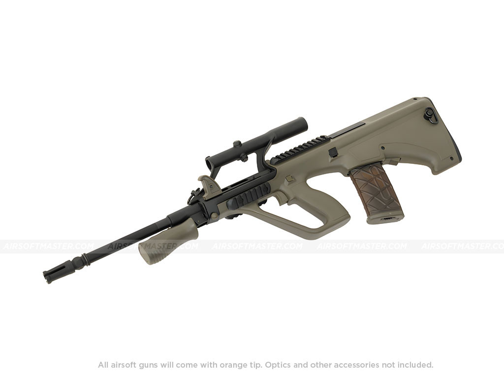 Army Armament Polymer AUG AEG Airsoft Rifle w/ Scope (Color: OD)