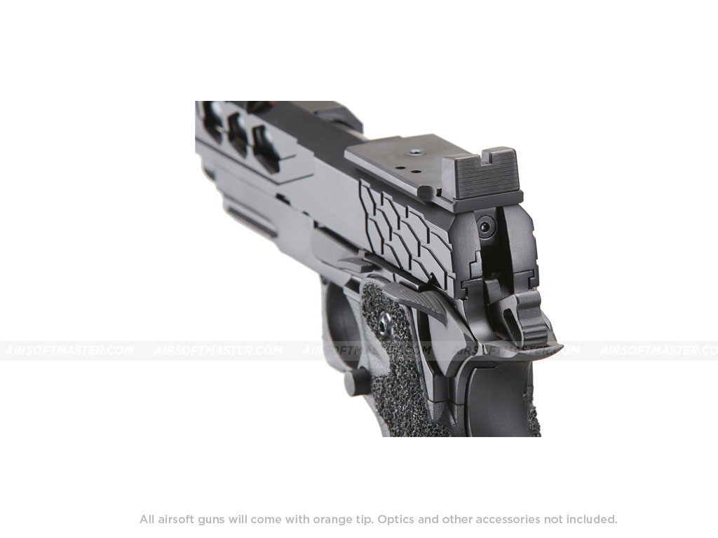 Lancer Tactical Stryk Hi-Capa 4.3 Gas Blowback Airsoft Pistol w/ Red ...