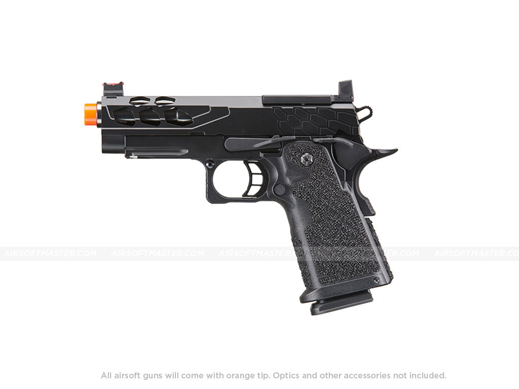 Lancer Tactical Stryk Hi-Capa 4.3 Gas Blowback Airsoft Pistol w/ Red ...