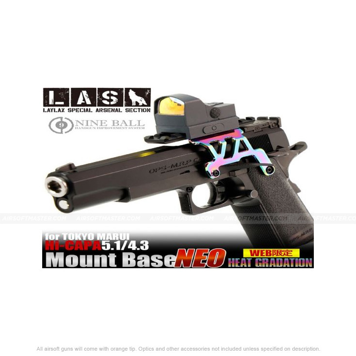Laylax Nine Ball Hi-Capa Aluminum Mount Base NEO - AirsoftMaster.com