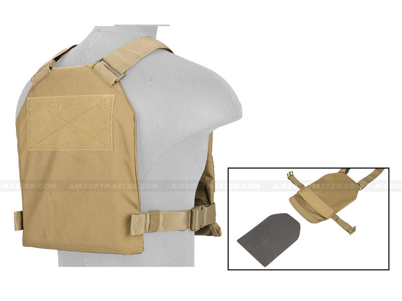Lancer Tactical CA-1512KN Basic Plate Carrier Tan