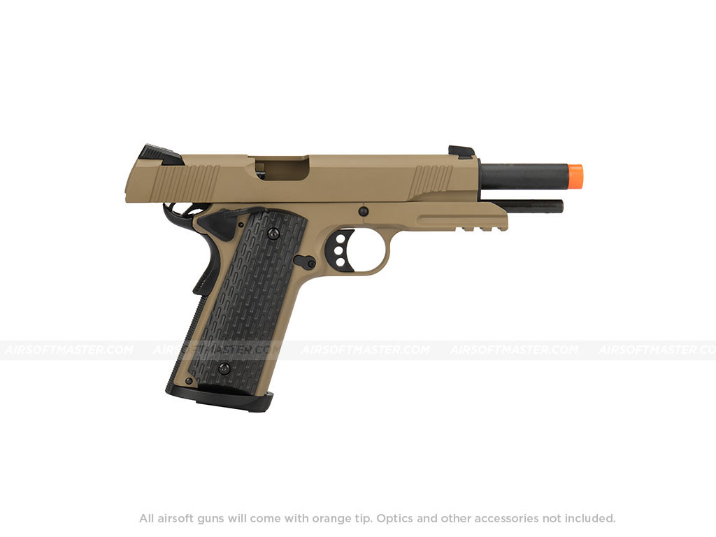Army Armament R28 Full Metal 1911 Desert Warrior GBB Airsoft Pistol ...