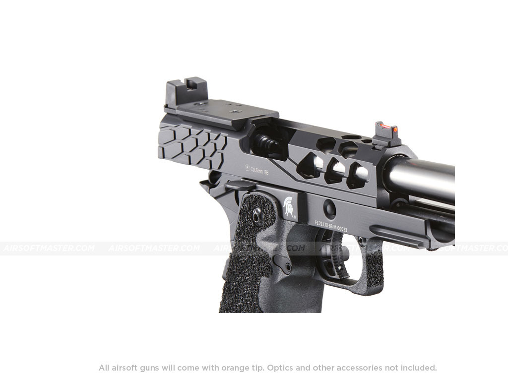 Lancer Tactical Stryk Hi-Capa 4.3 Gas Blowback Airsoft Pistol w/ Red ...