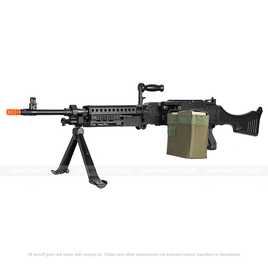 Lancer Tactical LT-240 M240 Bravo Airsoft Squad Automatic Machine Gun