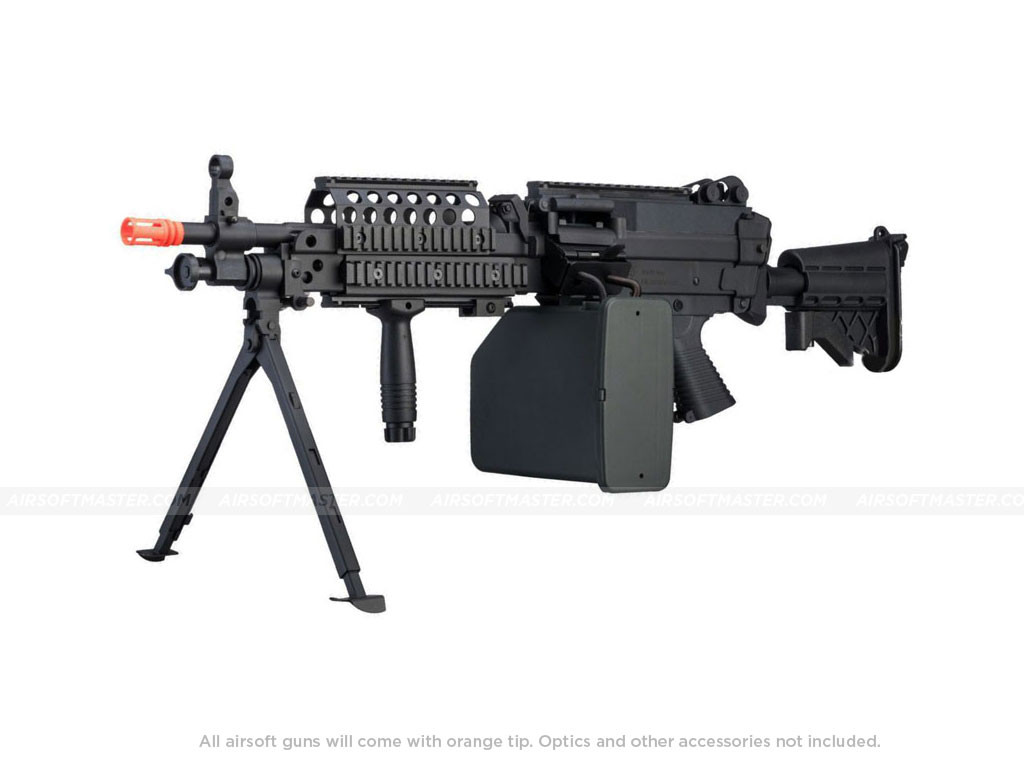 A&K Airsoft MK46 M249 Saw Light Machine Gun w/ Polymer Receiver
