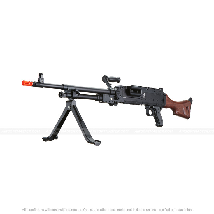 Lancer Tactical Full Metal M240W Airsoft AEG Squad Automatic Machine ...