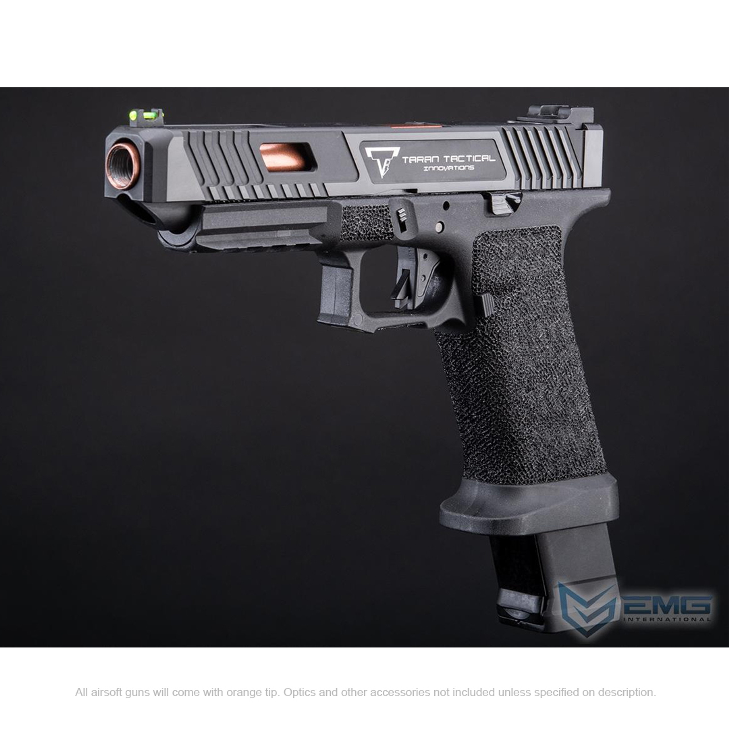 EMG Custom TTI JW2 Combat Master Slide + Ultimate GBB Frame Custom Airsoft Gas Blowback Pistol ...