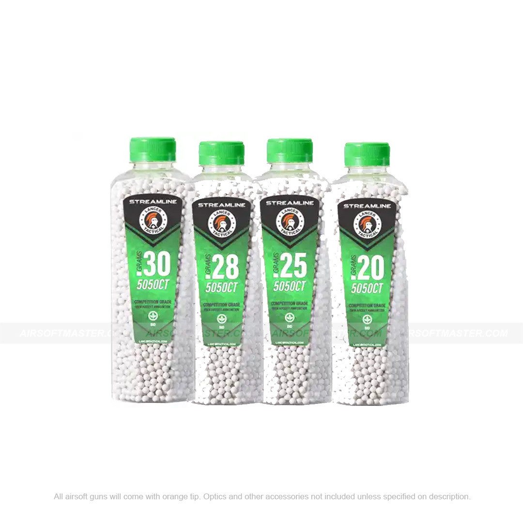 Lancer Tactical Streamline Competition White Plant-Based BBs Bottle ...
