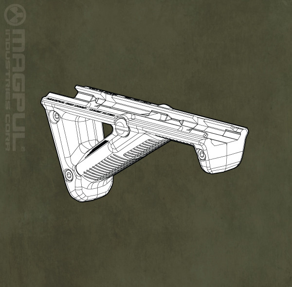 Magpul AFG2 Angled Foregrip Gen 2 at AirsoftMaster.com