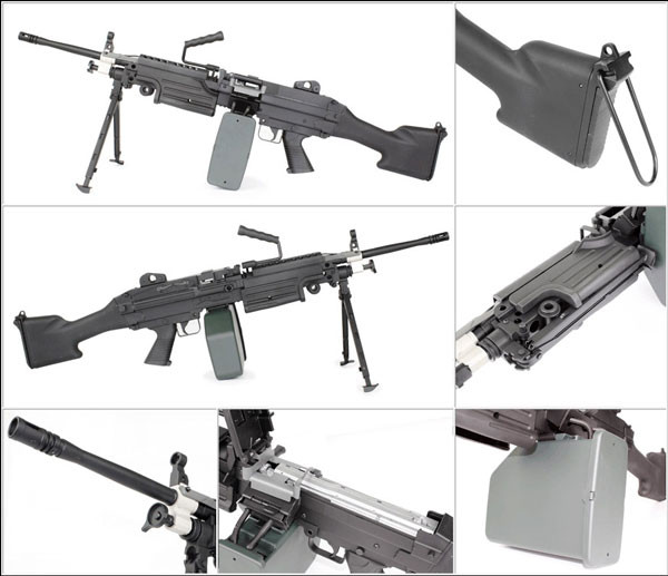A&K M249 MK2 Full Metal Airsoft Support Weapon