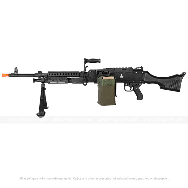 Lancer Tactical LT-240 M240 Bravo Airsoft Squad Automatic Machine Gun