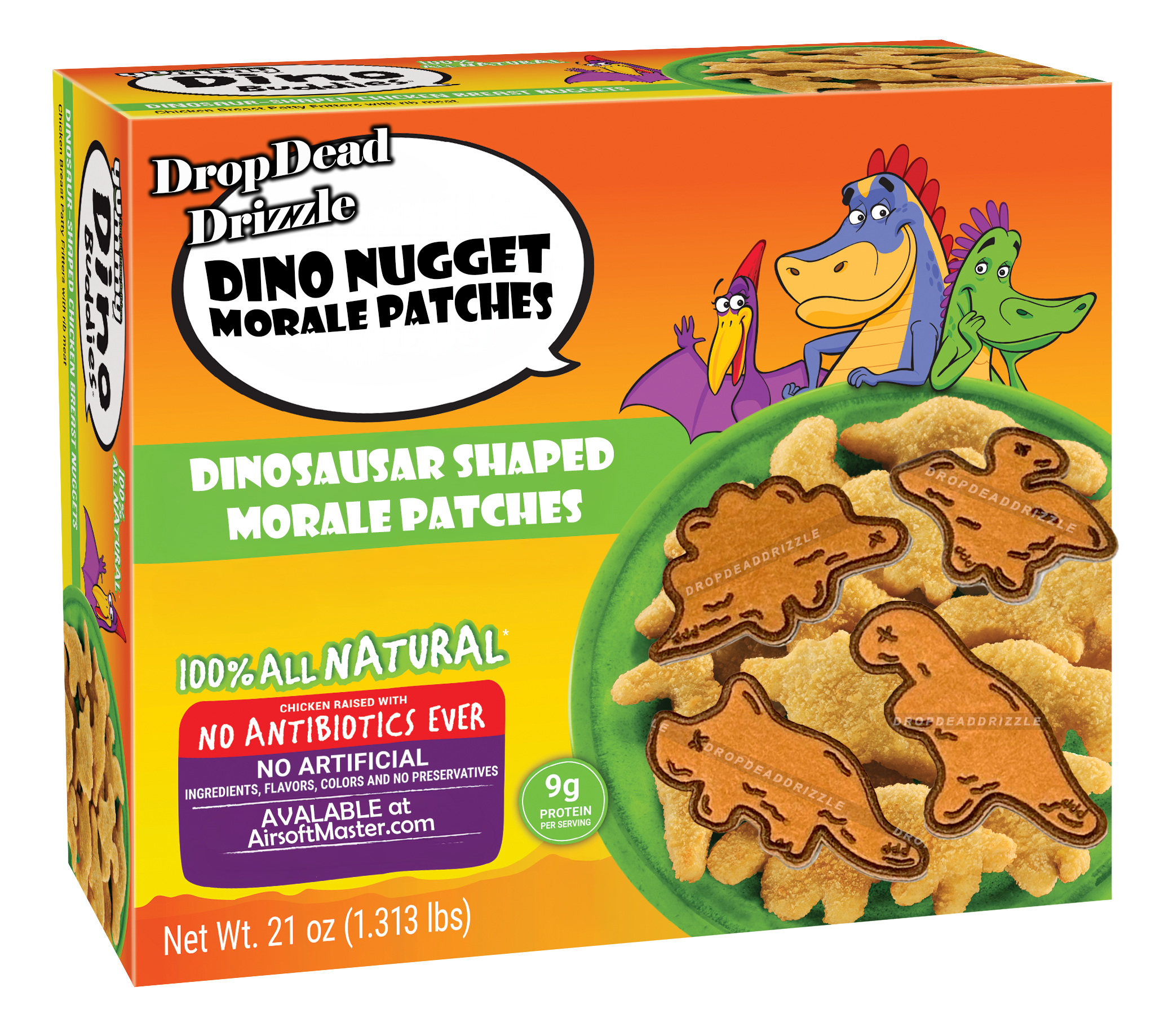 *NEW* Dino Nugget Morale Patch Set by DropDeadDrizzle - AirsoftMaster.com