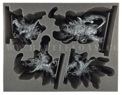 (WC) Glottkin Maggoth Lords Foam Tray (BFL-5) - Battle Foam