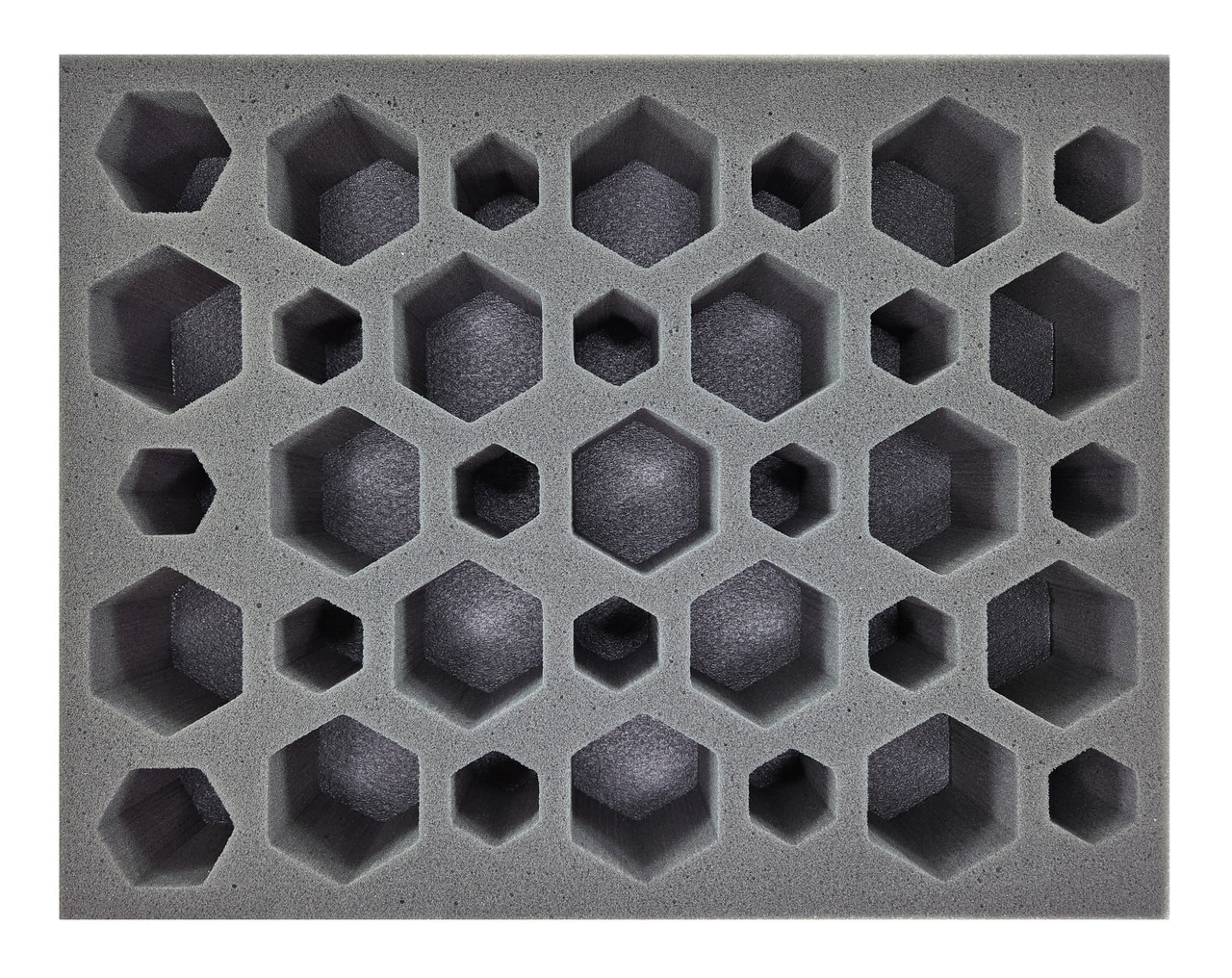 BattleTech 16 Small 2 Medium 17 Large Hex Foam Tray (BFL) - Battle Foam