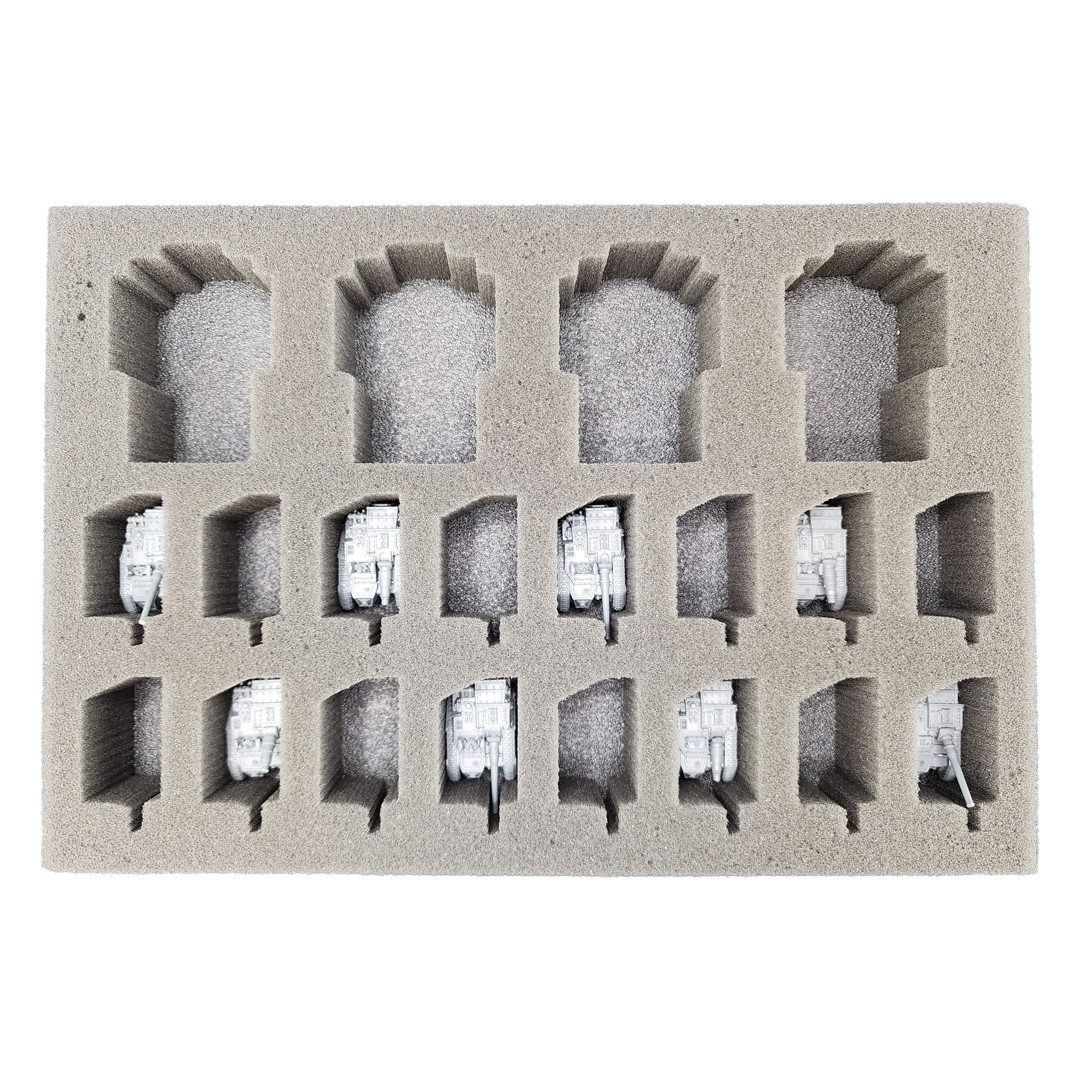 Legions Imperialis 16 Medusa and Basilisk Batteries 4 Baneblade Foam ...