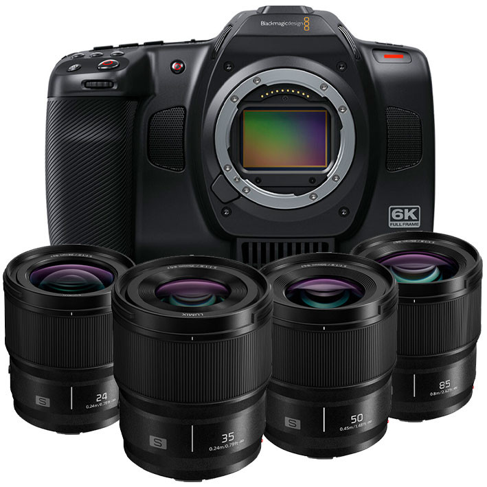 Blackmagic Design Cinema Camera 6K with 4 Prime Lenses Kit | Auckland | NZ