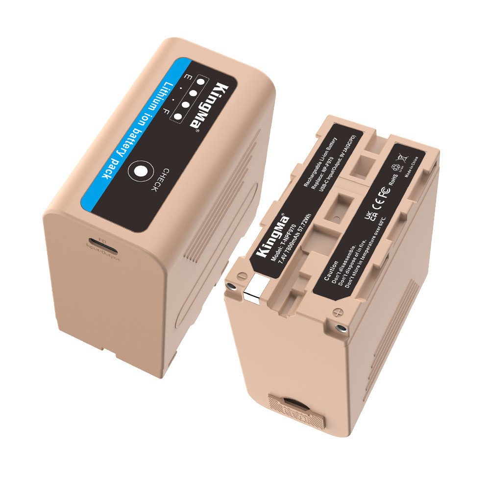 Kingma Sony NP-F970 Battery 7800mAh with Type-C USB charging port ...